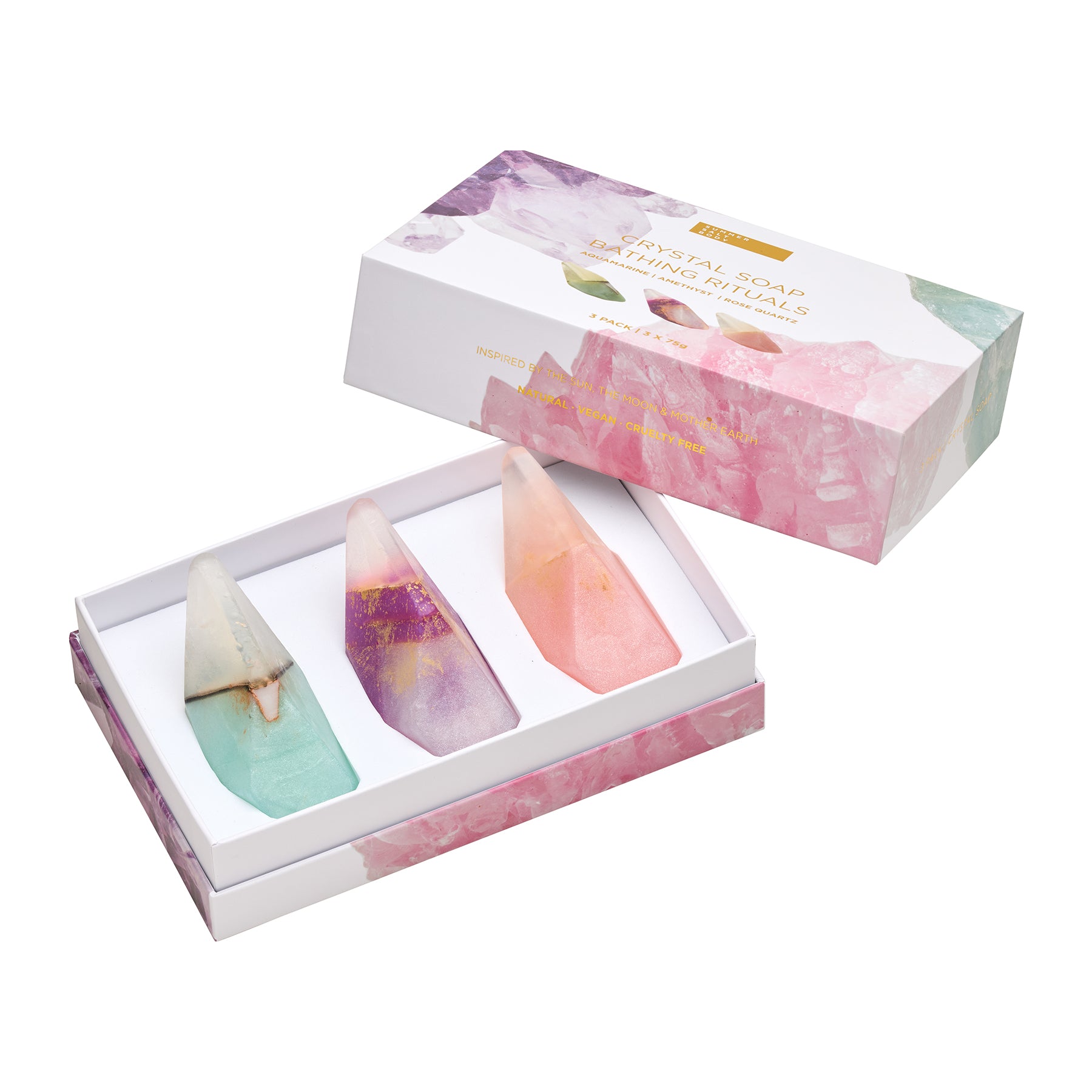 Crystal Soap Bathing Rituals | 3 pack